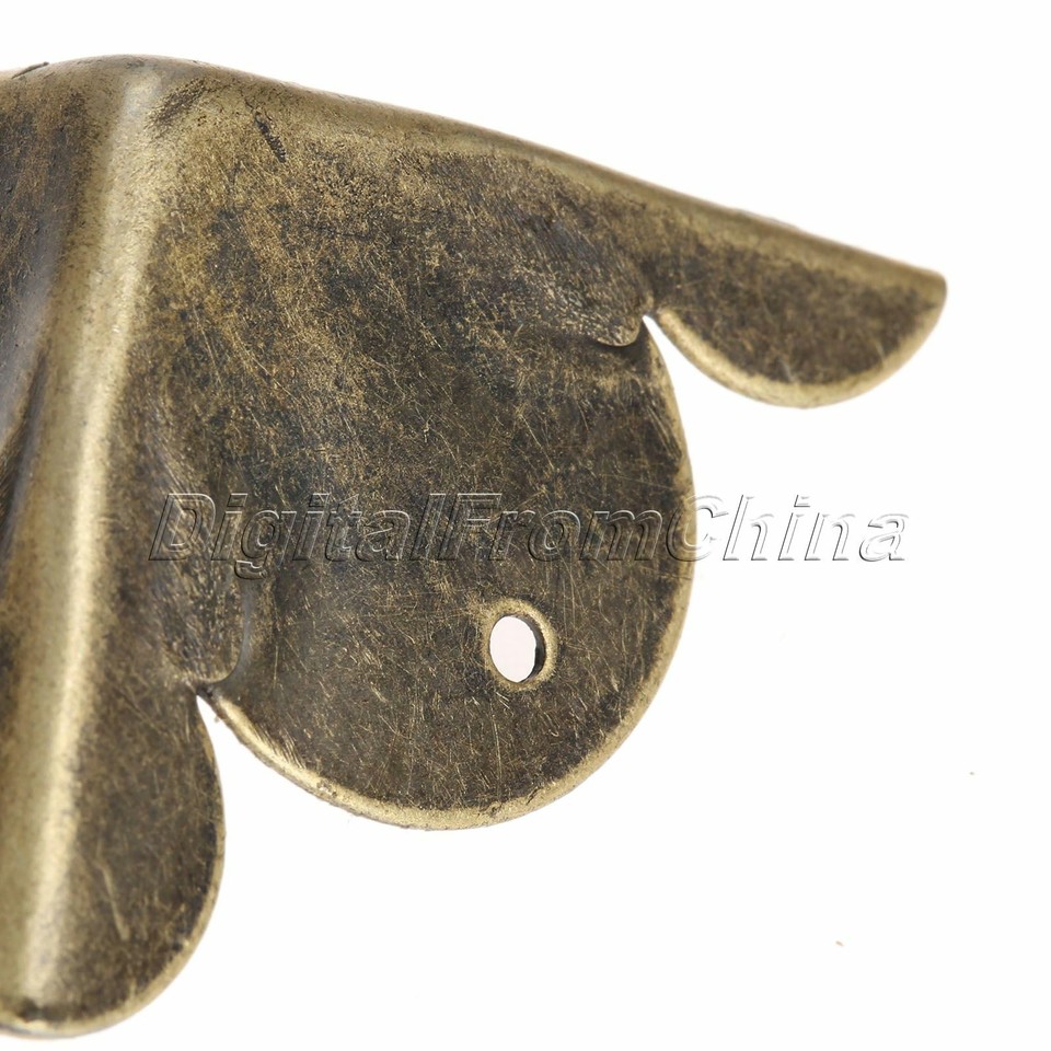 12Pcs Vintage Brass Corner Protector for Jewelry Gift Wood Box Chests ...