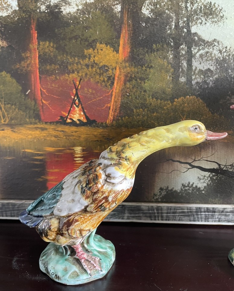 Vintage Mid Century Modern Italy Hand Painted Duck Figurines P Marioni ...