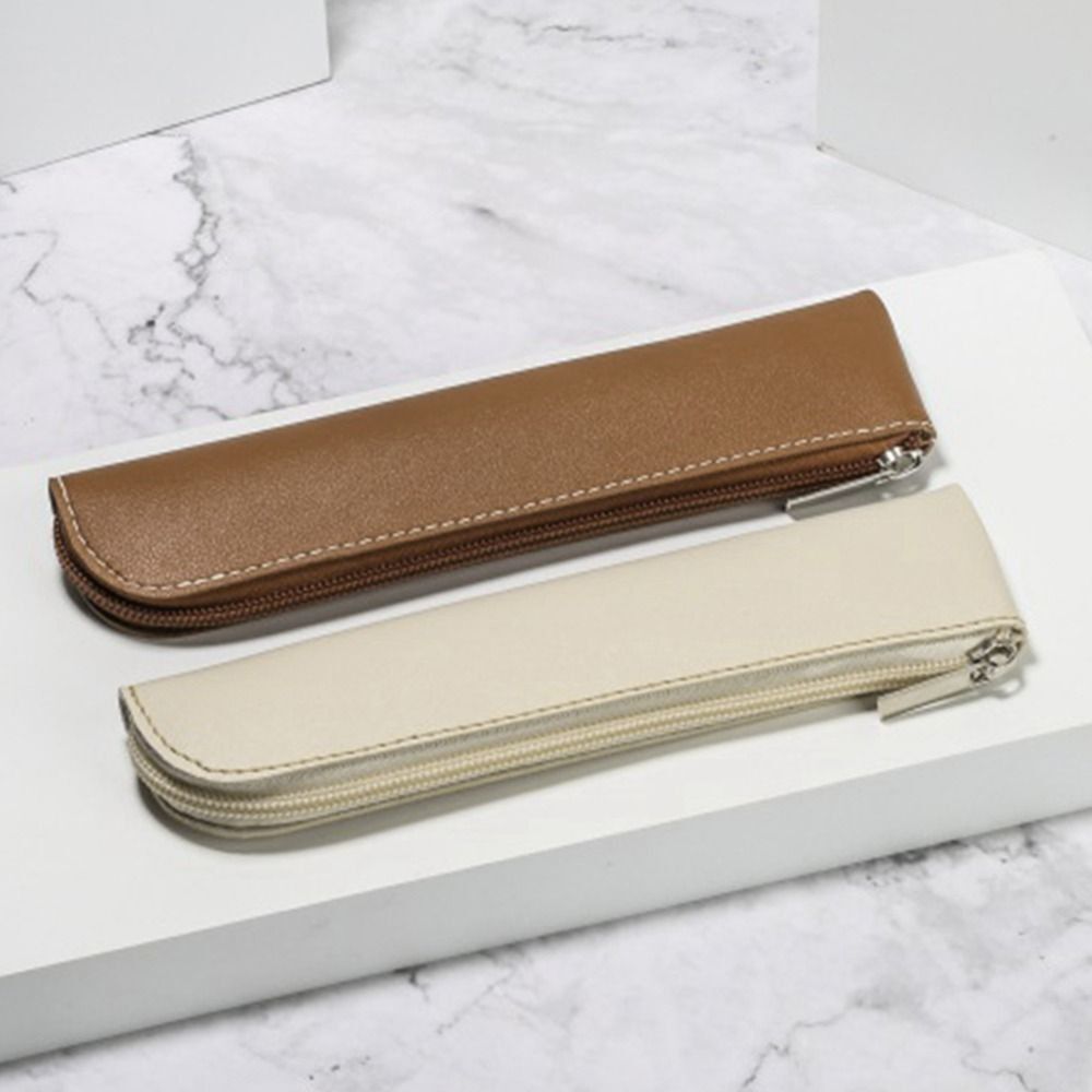 200*40mm Solid Color Pen Pouch Simple Lightweight Pen Bags For Pencils ...