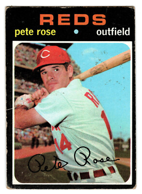 PETE ROSE 1971 Topps # 100 CINCINNATI REDS (crease) | eBay