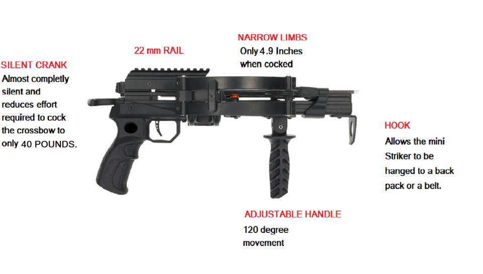 150lbs Mini Striker Reverse Draw Pistol Crossbow “The Buck” Hunting Kit ...