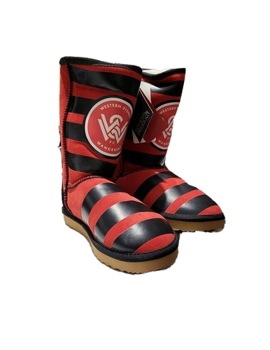 TEAM UGGS A-League Ugg Boots, Size AUW8/M6, Red/Black, Western Sydney ...