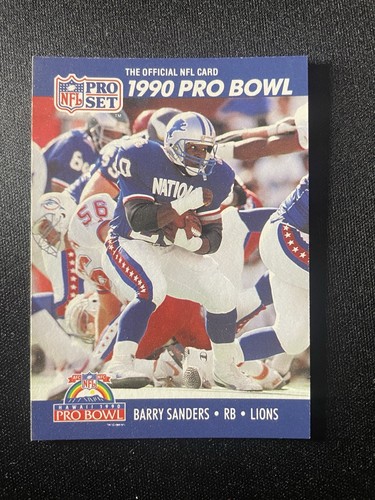 1990 Pro Set #413 Barry Sanders Pro Bowl Detroit Lions HOF | eBay Australia