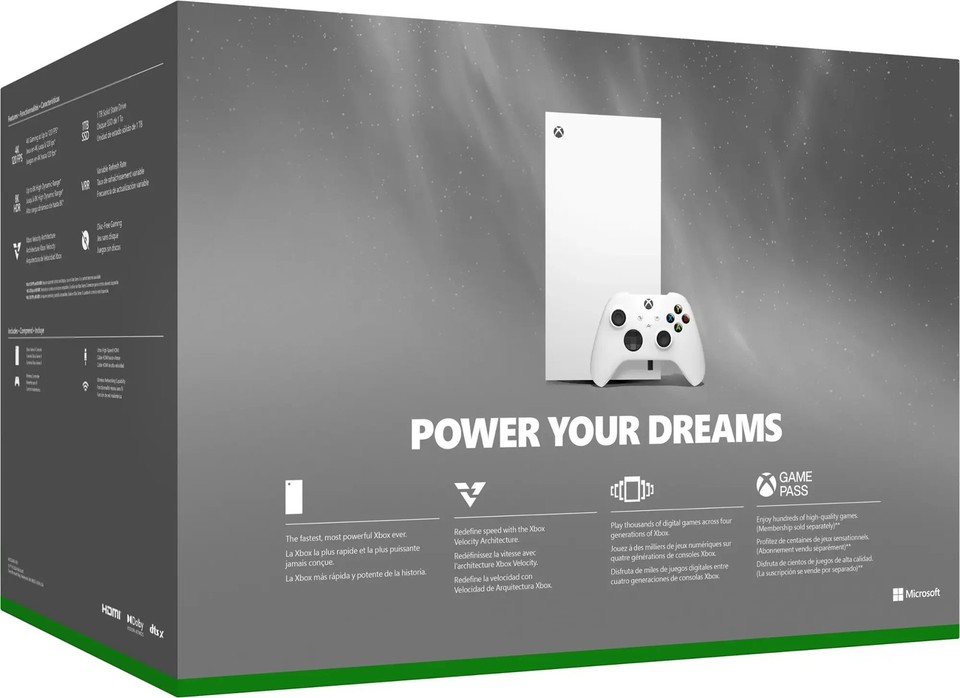 Microsoft EP2-00692 Xbox Series X 1TB Console (Disc-Free Gaming ...