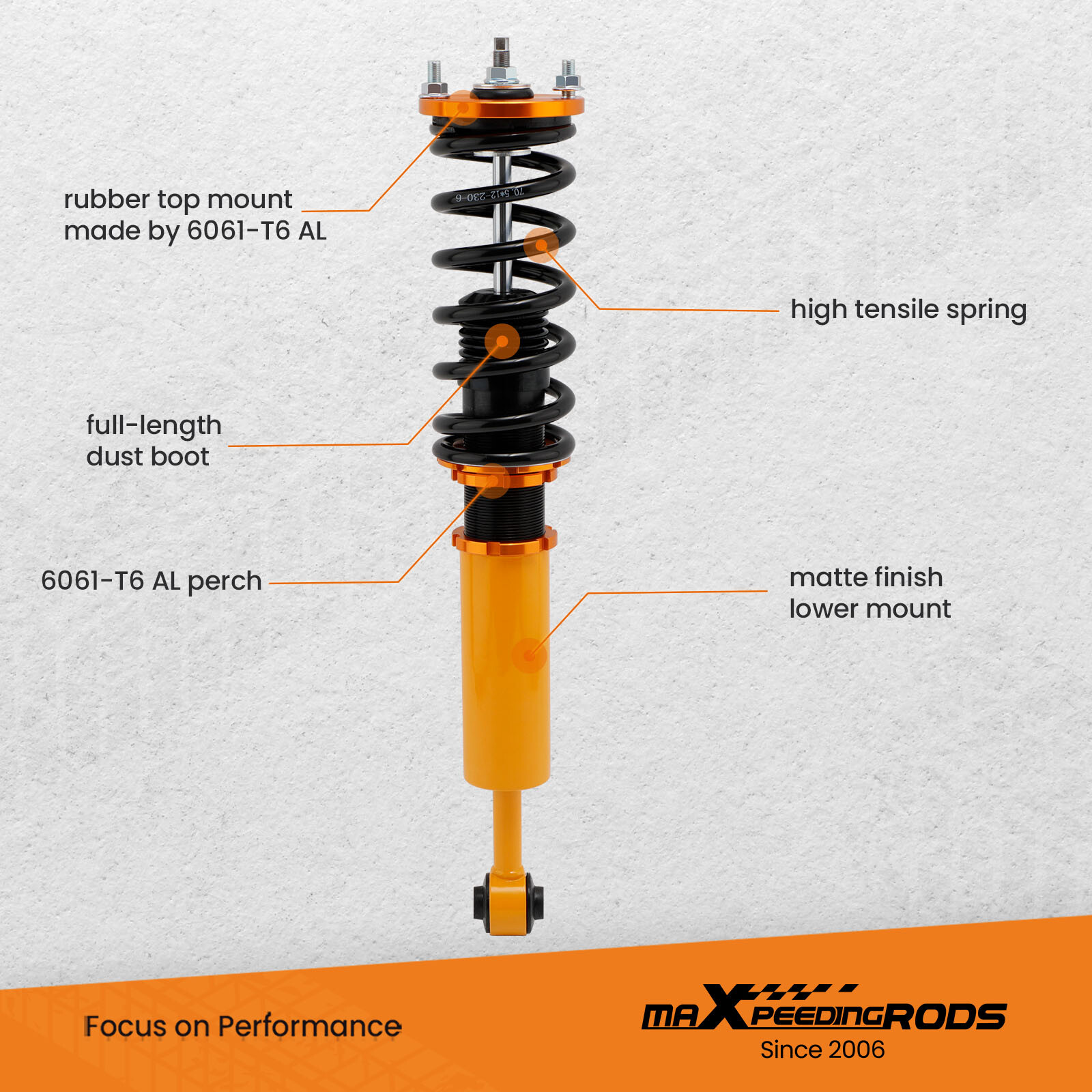 Coilover Kits For Honda Accord 2003 2007 Shock Struts Adj Height coilover-kits-for-honda-accord-2003-2007-shock-struts-adj-height