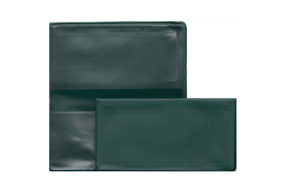 5 Checkbook Registers with 1 Vinyl Checkbook Cover for Top Tear Checks ...