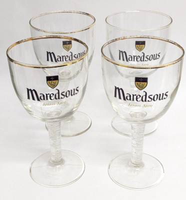 Maredsous Abbaye Abdij Belgique Bière Verre Calice, Jante Or 0,33L ...