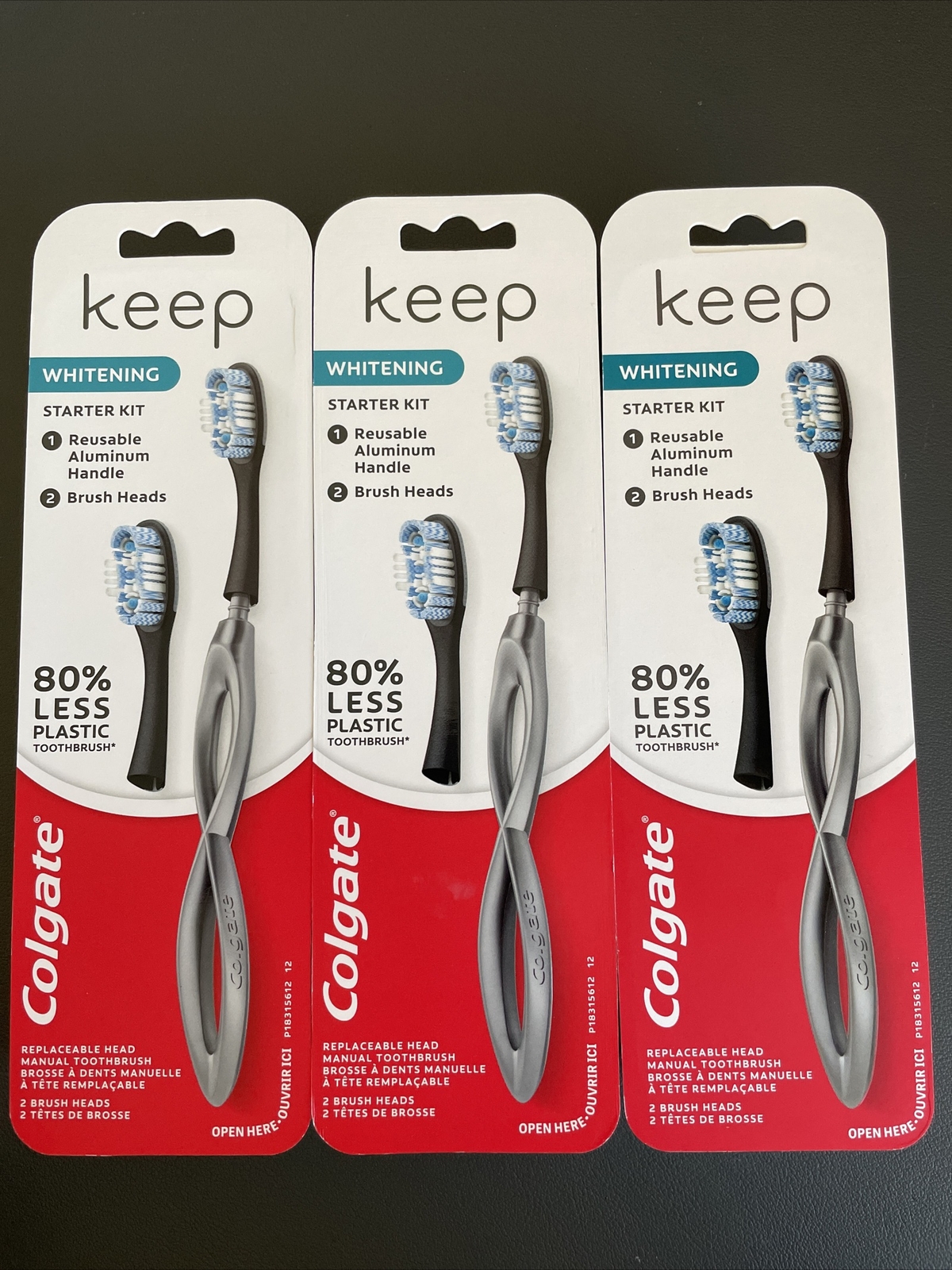 Lot Of 3 Colgate Keep Manual Toothbrush Whitening Starter Kit ...