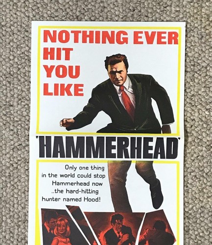Hammerhead 1968 Movie Daybill Poster Vince Edwards Judy Geeson | eBay
