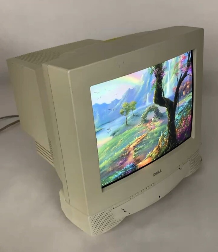 Dell M770mm 17" 1280x1024 CRT VGA Color Computer Monitor Retro Gaming ...