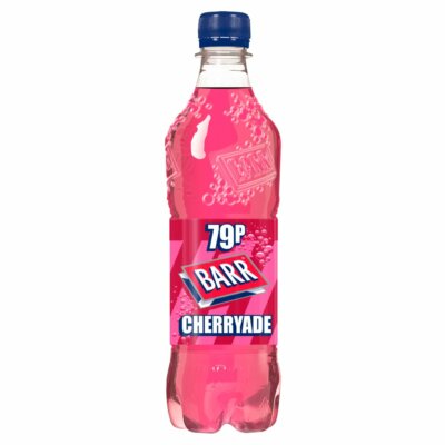 24 x Barr Cherryade Soft Drink Bottles 500ml Fizzy Pop FREE DELIVERY ...
