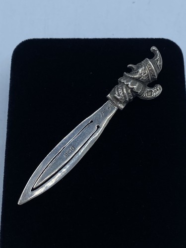 Antique Birmingham Sterling Silver "Punch" Jester Bookmark | eBay