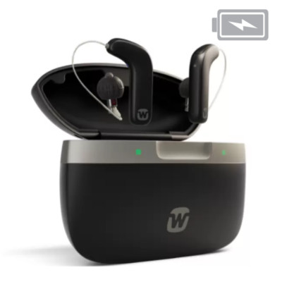 Widex Smart RIC440 MOMENT MRRLD440 hearing aid with Portable Charger ...