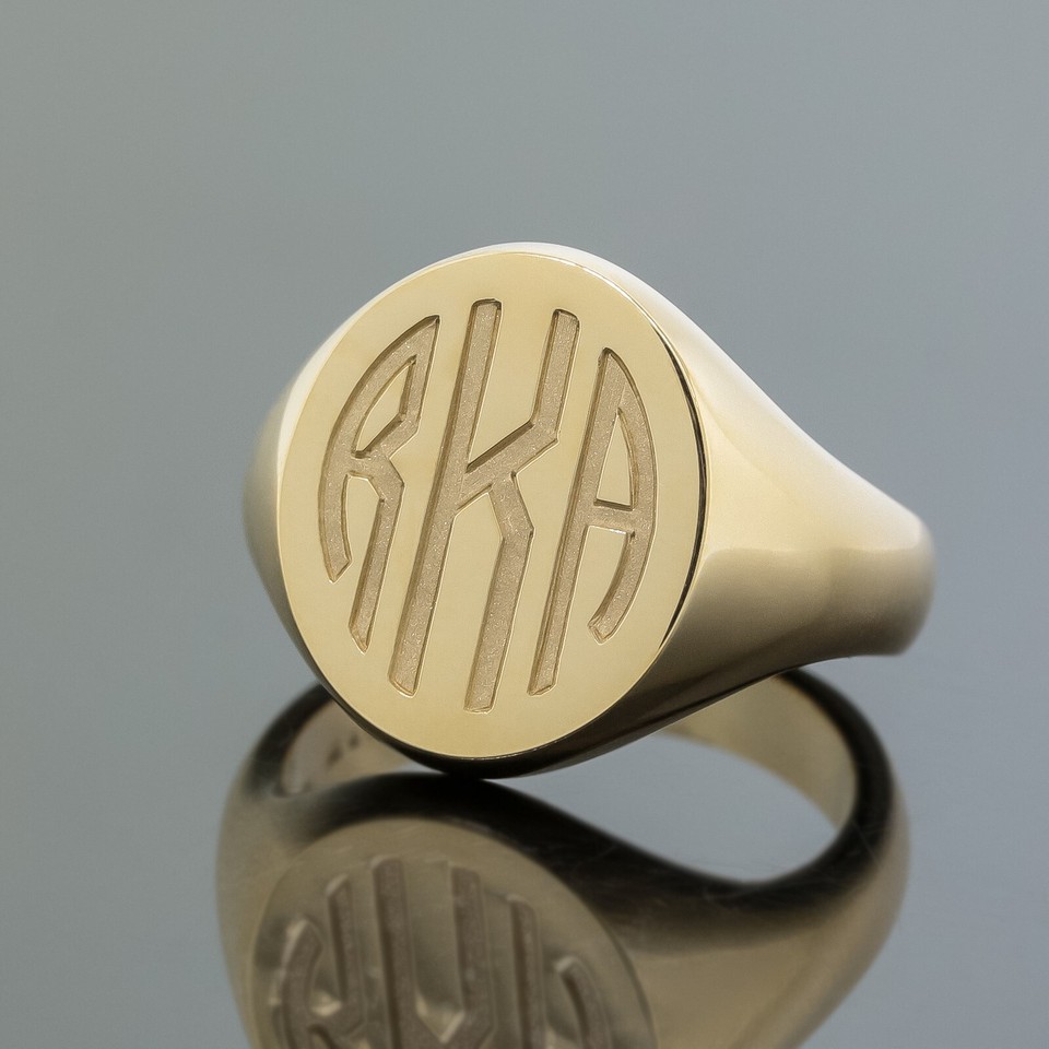 Tiffany&Co. Oval Signet/Pinky Ring Size 9 Vintage14K Yellow Gold ...