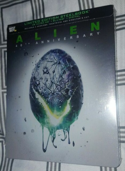 Alien (4K Ultra HD Blu-ray, 1979, Steelbook, 40th Anniversary) for sale ...