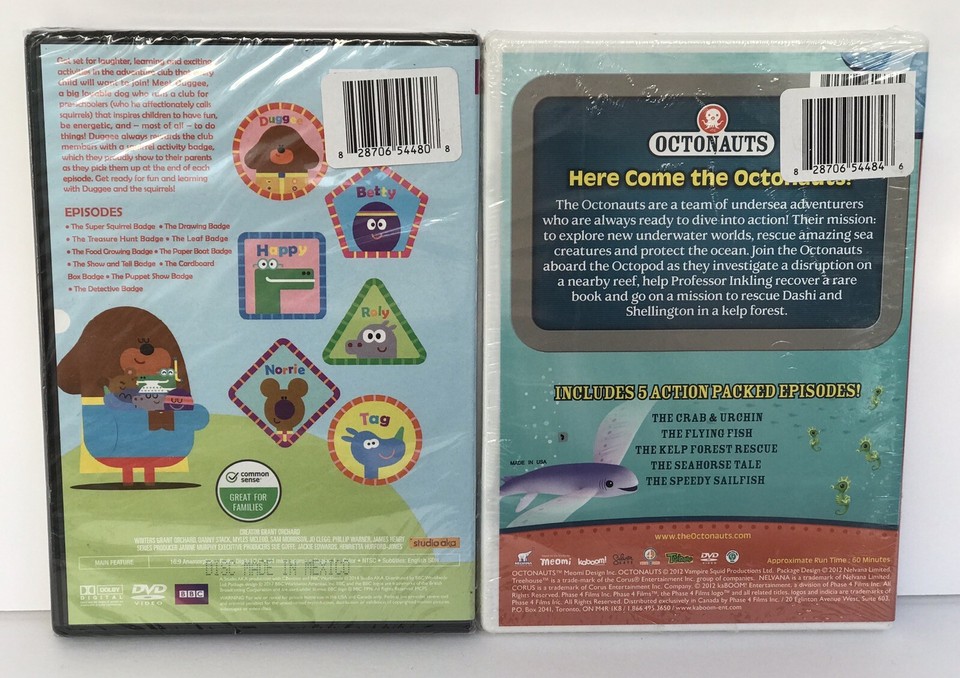 2 Learning DVDs Hey Duggee The Super Squirrel Badge & Octonauts Explore ...