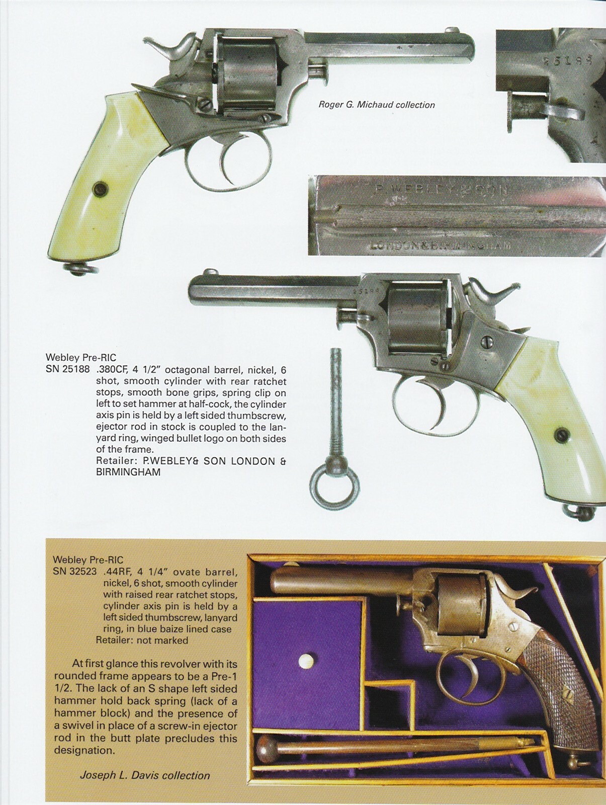 WEBLEY SOLID FRAME REVOLVERS Models RIC, MP and No. 5 : New Book, Free ...