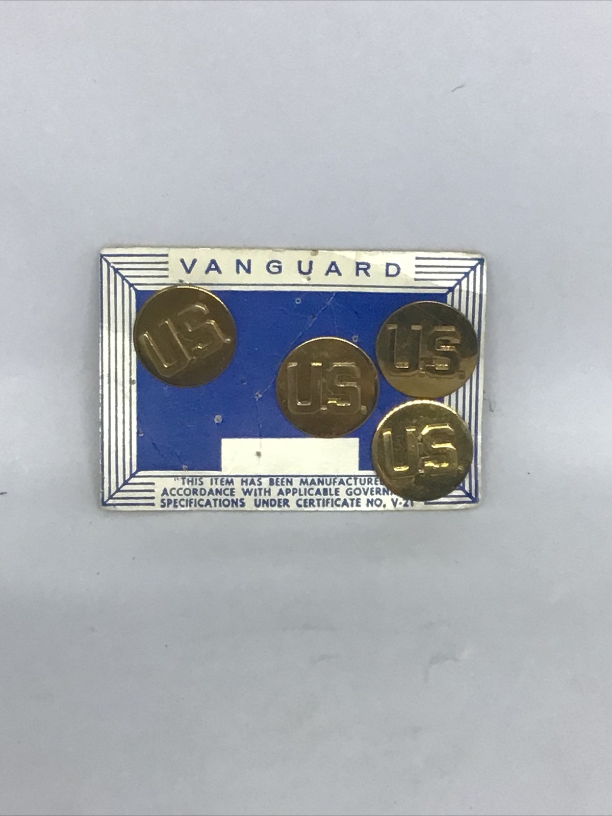 1941 WW2 NOS U.S. Army Vanguard pin set | eBay