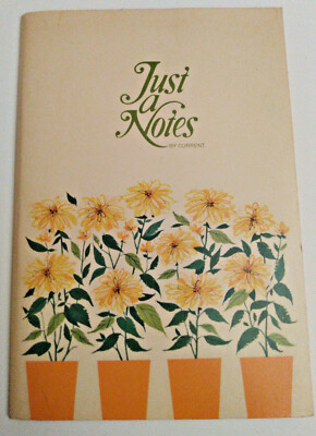 Vintage Current JUST A NOTES 16 Folding Notecard Set in Folder Daisies ...