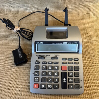 Casio HR-100TM 12 Digit Tax & Exchange Printing Calculator TESTED | eBay