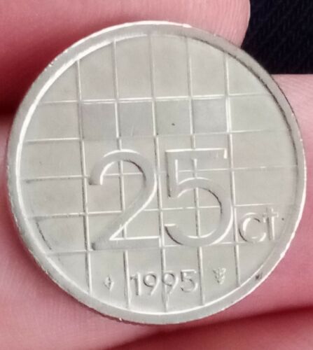 1995 25 Cent Beatrix Koningin Netherlands 25 ct XF coin Kayihan coins ...