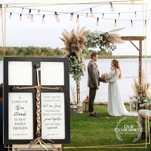 A Cord Of Three Strands Wedding Ceremony Sign, 17" X 23", Unity Braid ...