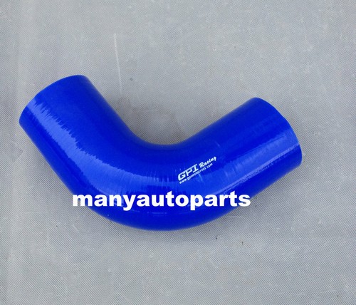 Silicone 90 degree Elbow Hose ID 3.5 inch / 89mm BLUE pipe | eBay Australia