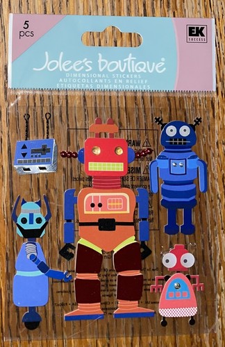 RARE Jolees Robots w/ Remote Boys Toys Robot Kids 3D Card Scrapbook ...