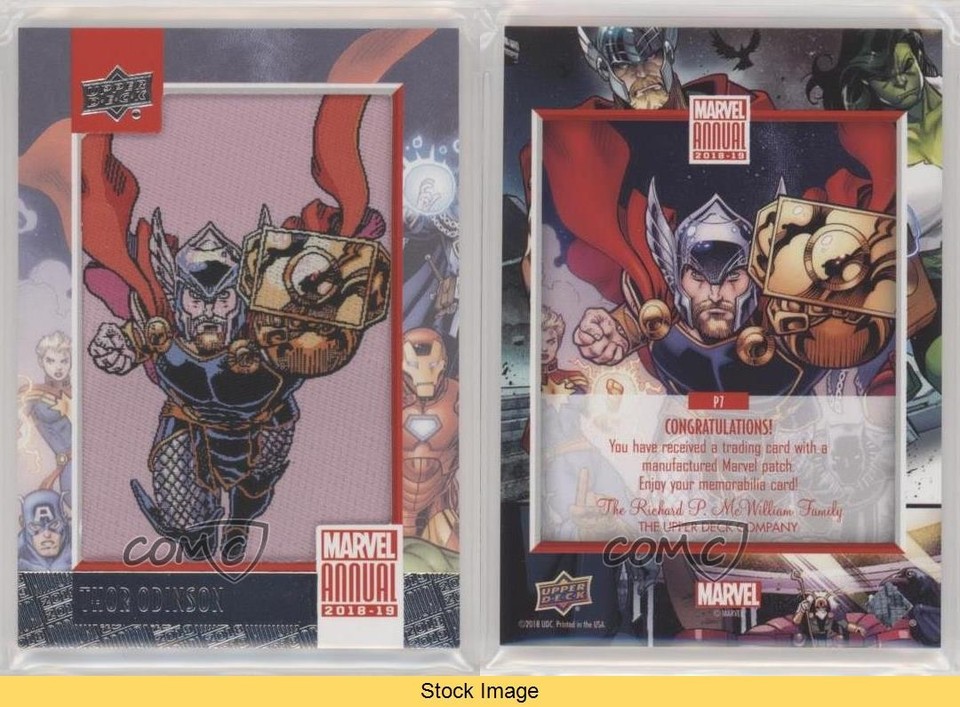 2018-19 Upper Deck Marvel Annual Comic Patch Thor Odinson #P7 Patch ...