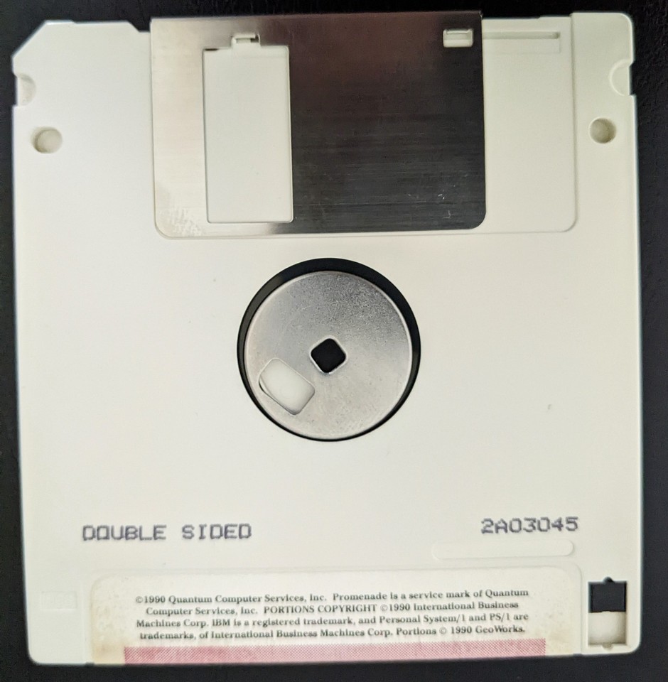 RARE - 1990 PROMENADE Online Service (Pre AOL) for IBM PS/1, 3.5 ...