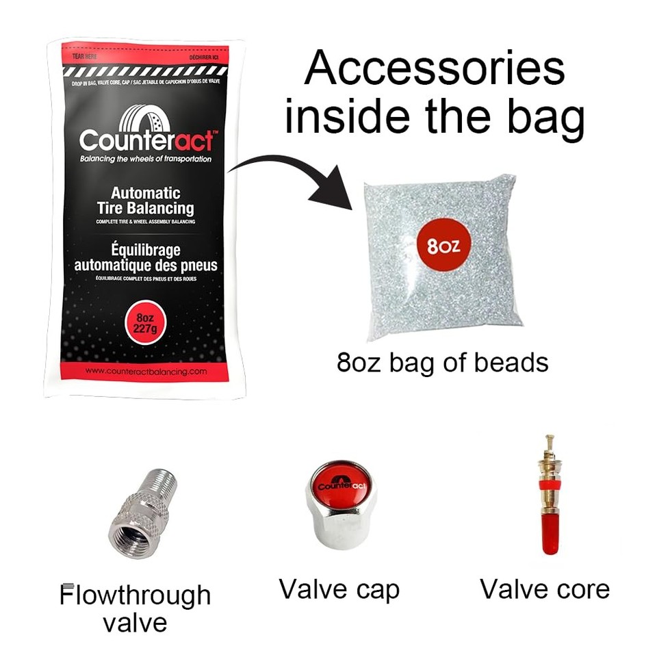 Counteract Diytk8-4 Do It Yourself Tire/wheel Balancing Beads Kit – Trailer, Lig 628617027632| eBay