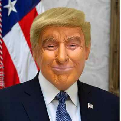 Donald Trump Latex HALLOWEEN Full Head Mask Costume Party New MAGA ...