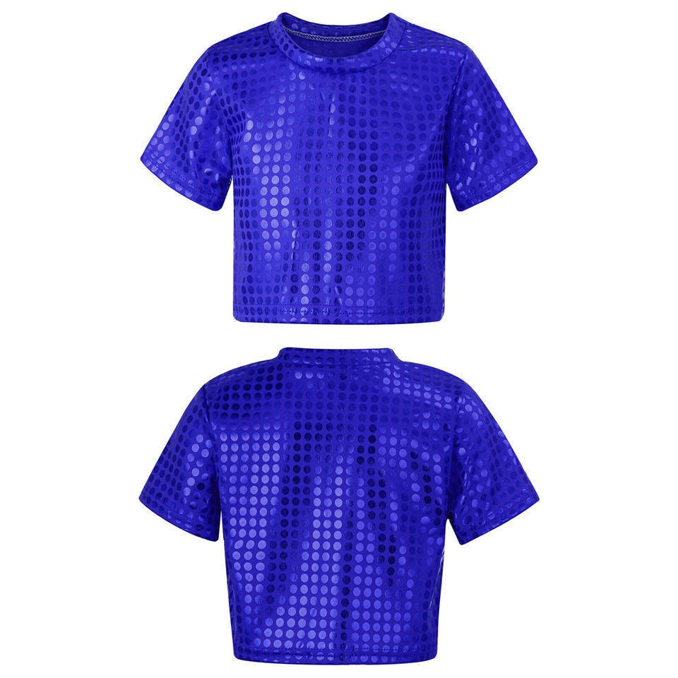 Kids Girls Stylish Adjustable Spaghetti Shoulder Straps Shiny Sequins ...