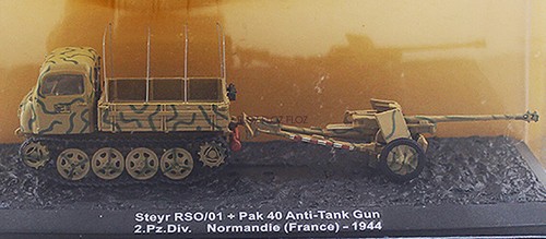 for Steyr for RSO/01+Pak 40 Anti-Tank 2.Pz.Div Normandie France 1/72 ...