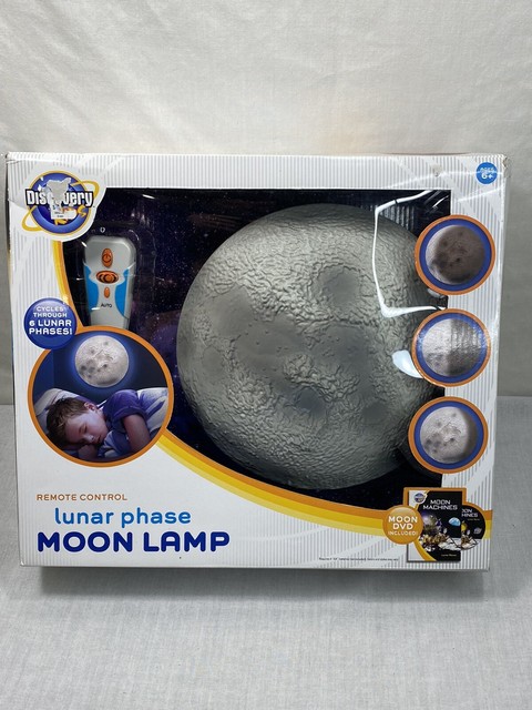 Discovery Kids Remote Control 6 Lunar Phase Moon Lamp Night Light ...