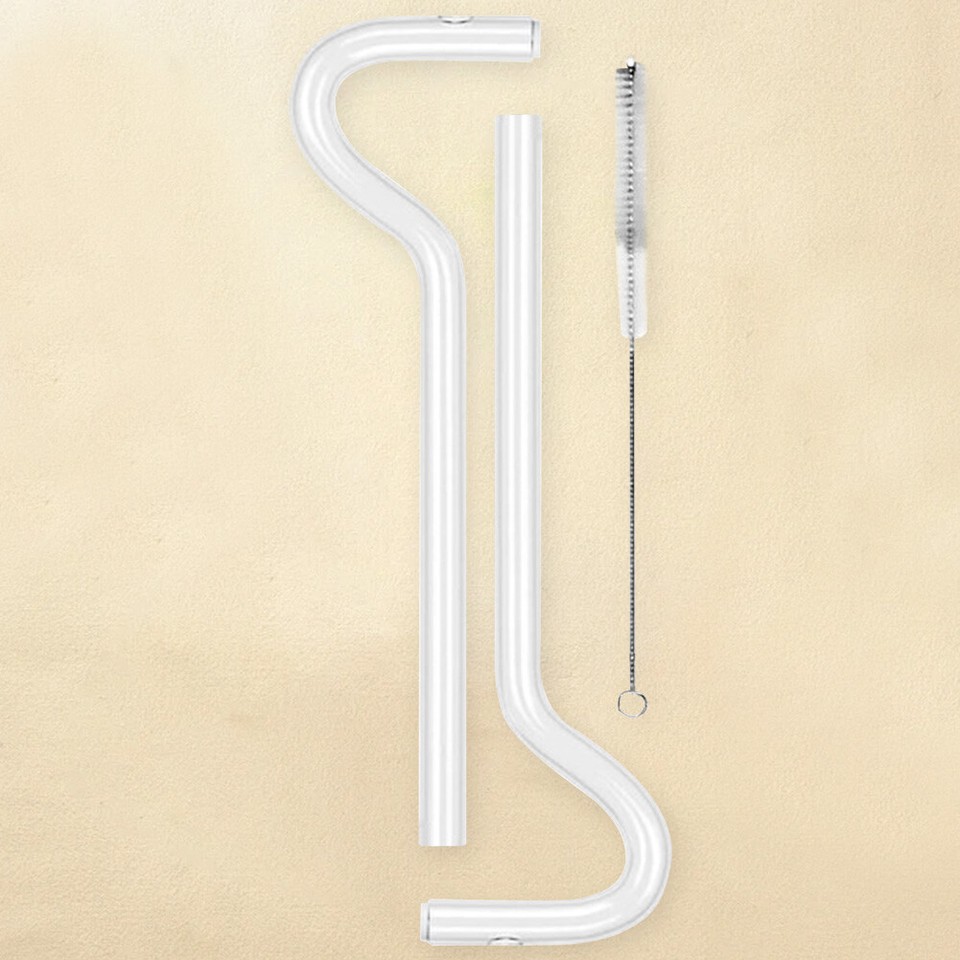 Anti Wrinkles Straw Reusable Curved Drinking Straw for Eliminating Lip ...