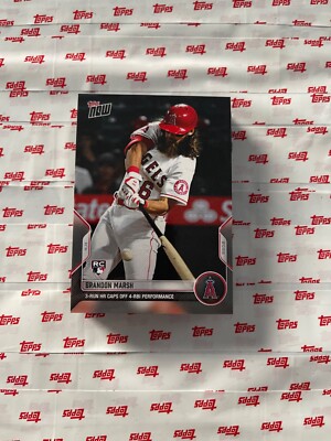 2022 Topps Now Brandon Marsh Rookie #36 IN HAND RC 3-Run HR for 4 RBI ...
