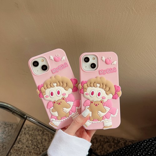 My Girl&Cute Bear Rubber Cell Phone Case Cover for iPhone 11 12 13 14 ...