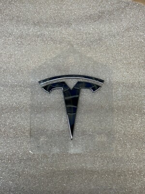 TESLA MODEL 3 Y FRONT HOOD T LOGO BADGE EMBLEM 1090829-90-E SILVER | eBay