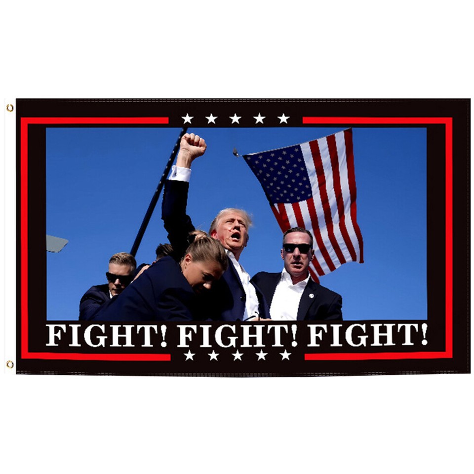 5# 3x5 FT Donald Trump 2024 Flags Trump Shooting Flags Trump Survived ...