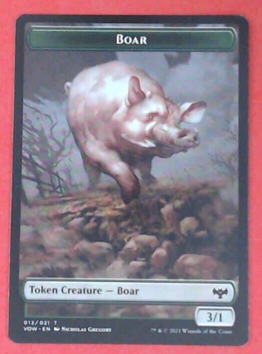 MTG (10) Boar Token - Innistrad: Crimson Vow (VOW) 12/21 -R50 | eBay