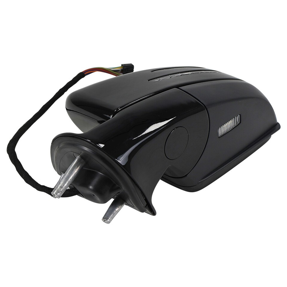 Left Door Side View Mirror W/Blind Spot Black For 05-12 Mercedes Benz ...