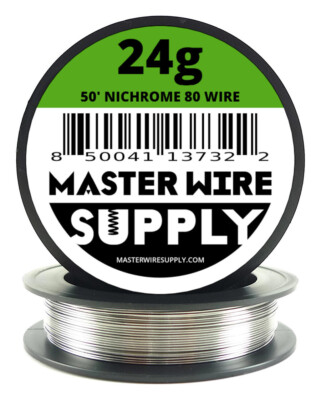 MWS - Nichrome 80 - 50 ft 24 Gauge Round Wire | eBay