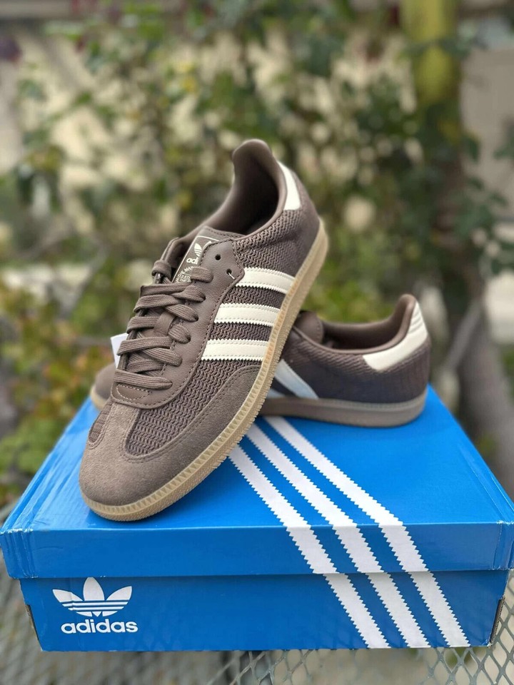 Adidas Samba OG Earth Strata Wonder White JI3184 Mens Sneakers | eBay