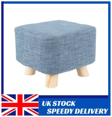 Small Footstool Footrest Pouffe Foot Stool Padded Seat Bench | eBay UK