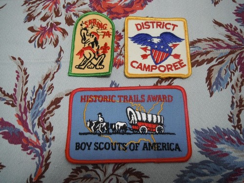3 Vintage Boy Scouts Patches 1974 Spring District Camporee Historic ...