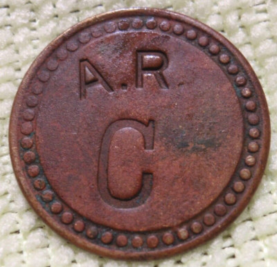 EARLY 1900s "A. R. C" PICKERS TOKEN PA? NJ? DE? MD? Tomato, Oster ...