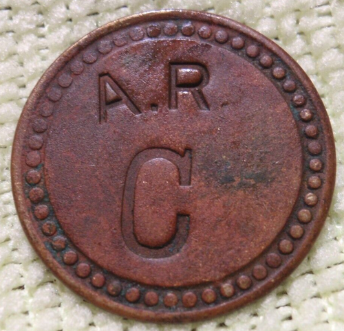 EARLY 1900s "A. R. C" PICKERS TOKEN PA? NJ? DE? MD? Tomato, Oster ...