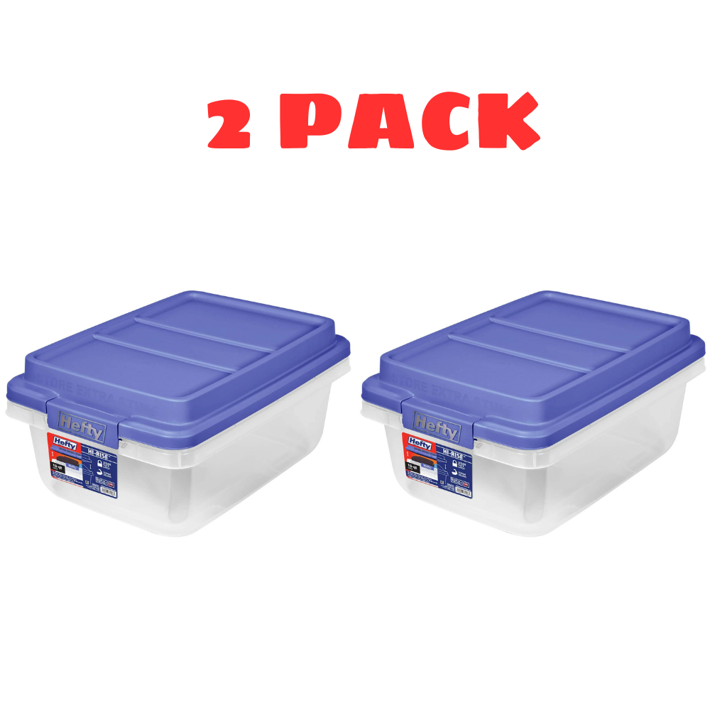 Hefty Containers Stackable Hefty 40qt Quality Clear Plastic Storage