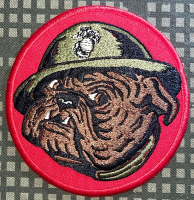 USMC Devil Dog Patch Hook & Iron-On Repro New A957 | eBay